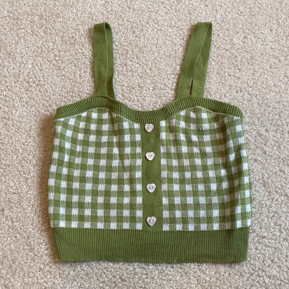 Tops | Adorable Check Crop Top | Poshmark